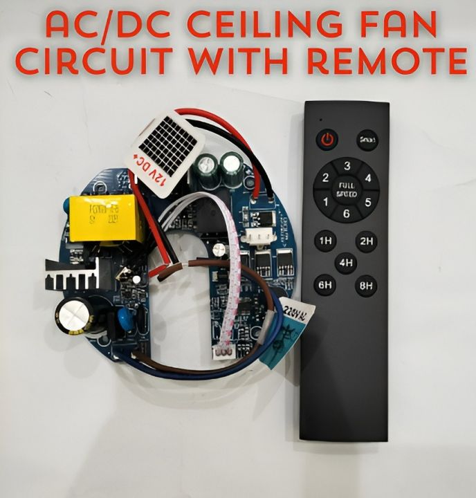 AC/DC Ceiling Fan Circuit Kit with Smart Remote Control (65W) | Daraz.pk