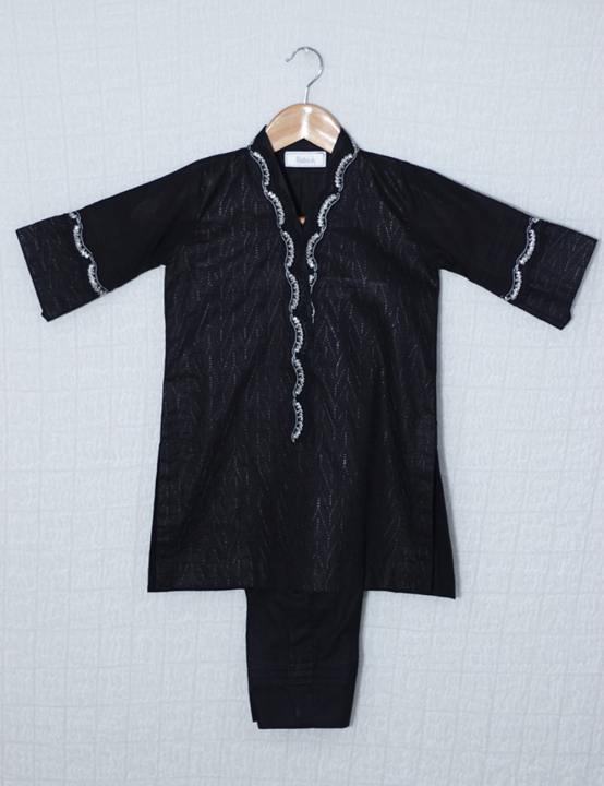 Matte Black Suit For Girls | Daraz.pk