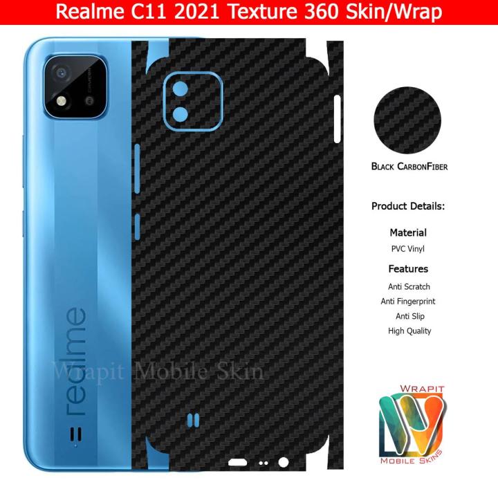 Real.me C11 (2021) Skin/Wrap 360 Protection Sheet/ Carbon fiber/ Matte ...