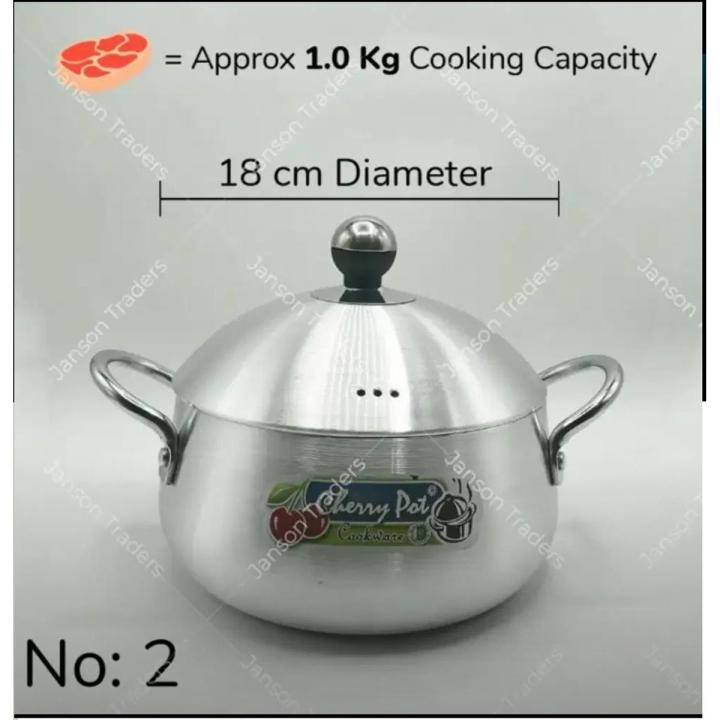 Silver Steel Cooking Pot (Pateli) (Degchi) ( Free GIFT Greater )1 Kg ...