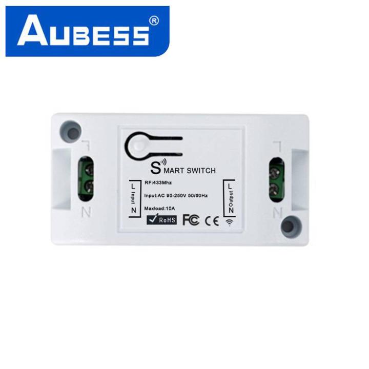 Aubess Universal Wireless Remote Control Fan Lamp Light Switch 10A ...