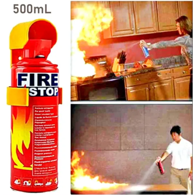 Foam Stop Fire 500Ml - Fire Stop - Fire Extinguisher - Portable Spray ...