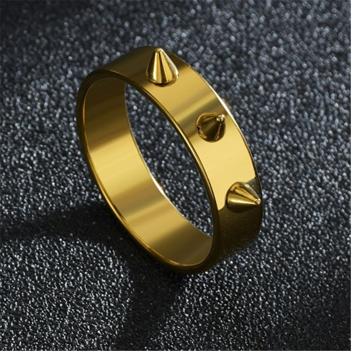 Trendy Silver Spike Ring for Men | Punk Style Boys Ring | Daraz.pk