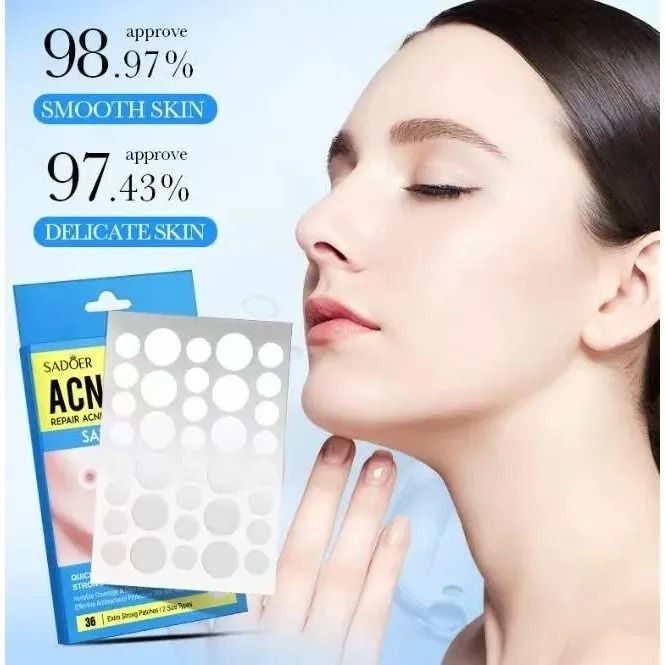 Acne Patch with Salicylic Acid – 36 Hydrocolloid Pimple Patches for ...