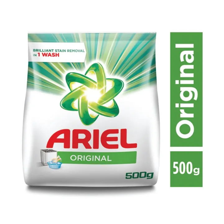 ARIEL ORIGINAL WASHING POWDERPOUCH 500GM | Daraz.pk