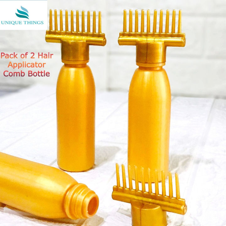Multipurpose Hair Comb Applicator Bottle 130ml Hair Oil Applicator Comb ...