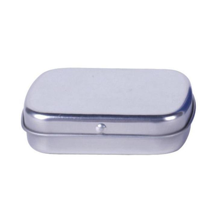 Mini Empty Tins Metal Hinged Container Tin Box Portable Home Organizer ...