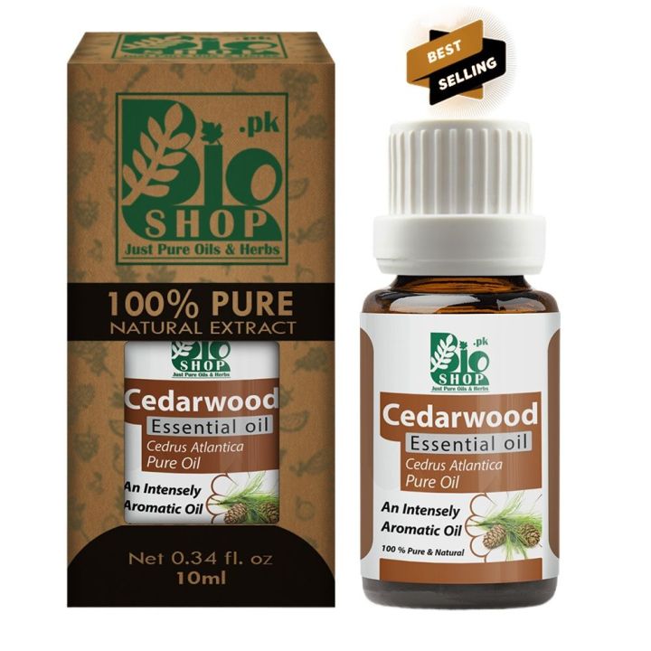 Bio Shop™ Cedarwood Aromatherapy Essential Oil - 100% Pure & Natural ...