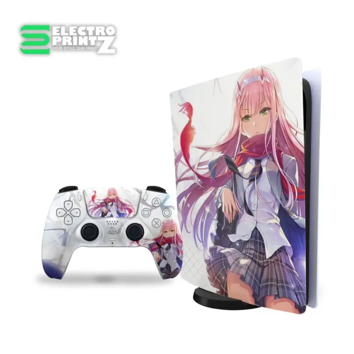 PS5 Console and 2x Controller Skin Combo (anime woman p2)-(all varients ...