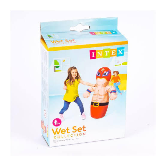 Intex 3D Bop Bag Blow Up Inflatable Boxer & Wrestler Gift Set Bundle ...