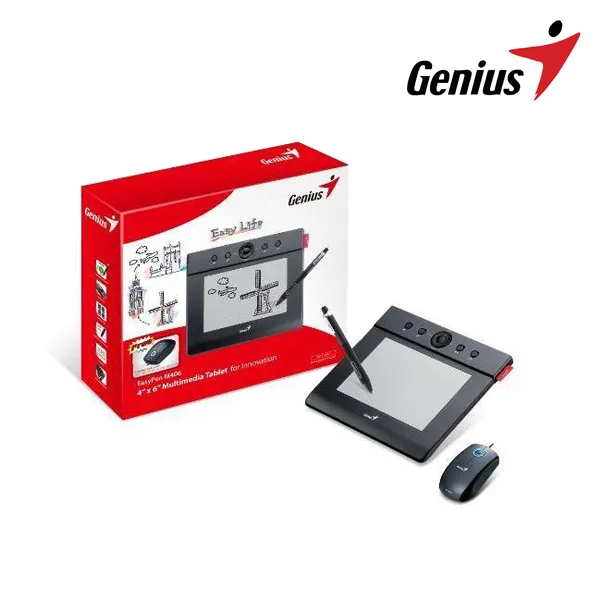 Genius Graphics Designing Tablet M406 Easy pen | Daraz.pk