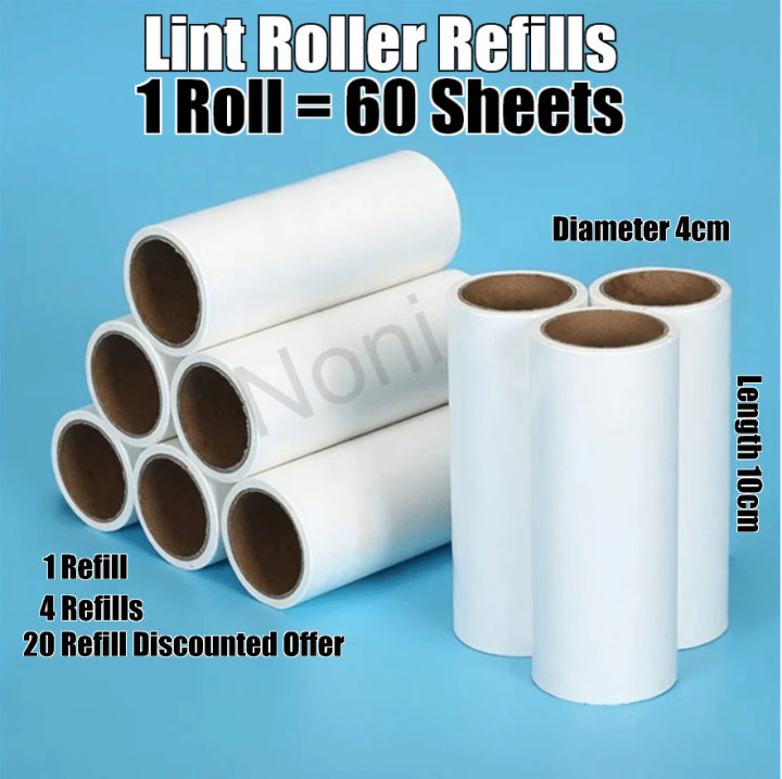 Lint Roller Refills - 60 Sheets in 1 Roll | Daraz.pk