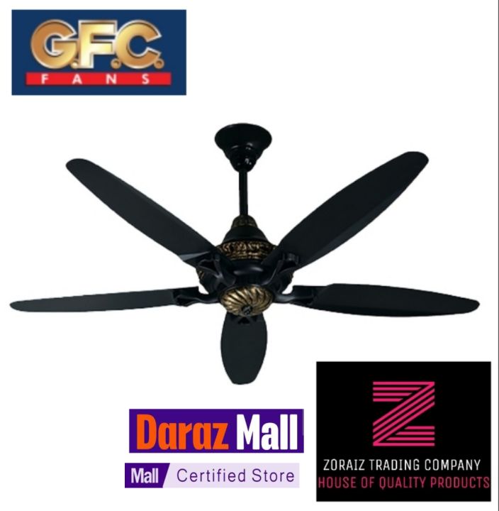 GFC Fan Ceiling 56'' Future Model Black Color Pure Copper Wire | Daraz.pk