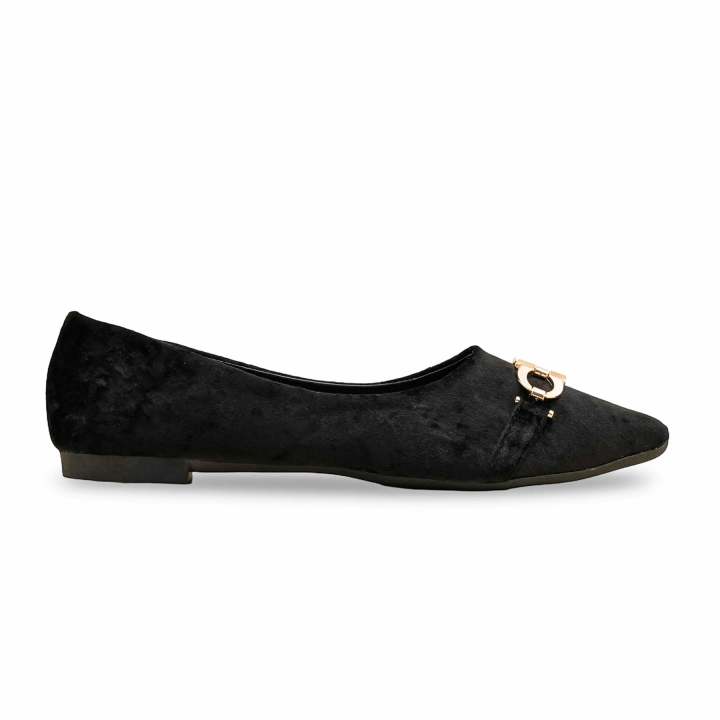 Stylo Black Pumps For Ladies WN1294 Winter Pumps For Women - Women ...