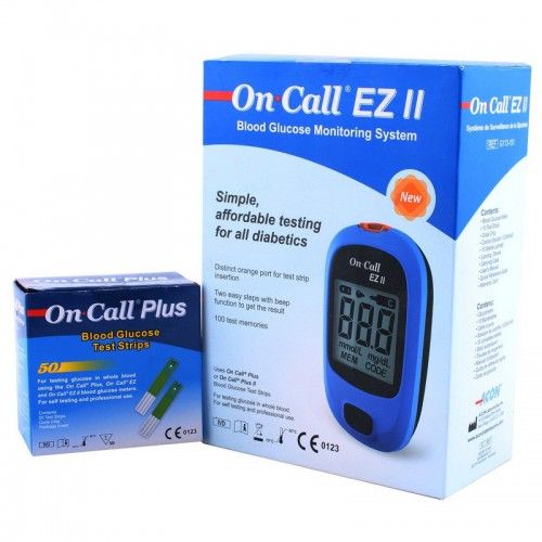 On Call Blood Glucose Monitor Glucometer Kit with free strips | Daraz.pk
