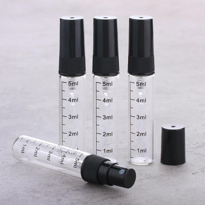 5ml Perfume Bottle Graduated Glass Spray Bottle Cosmetics Sub Bottle ...