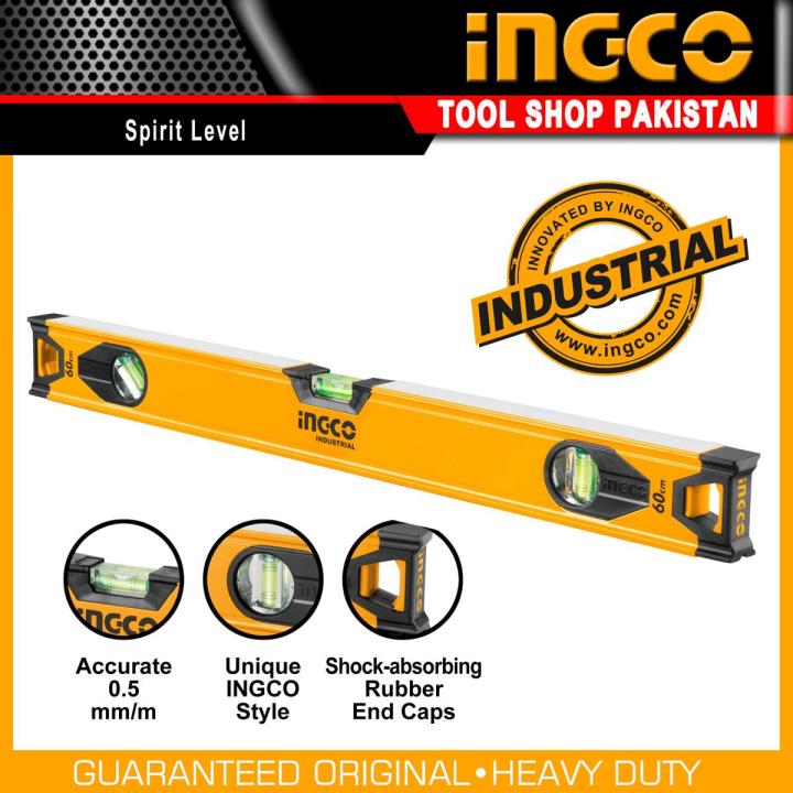 INGCO Industrial 60cm Double Side Milled Spirit Level with V-shape - ( A-T ) | Daraz.pk