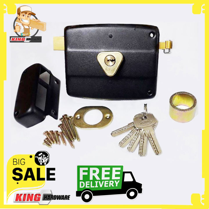 MAIN GATE LOCK \ FARA LOCK Best Quality \ L.T LOCK WITH 5 KEYS \ Manual ...
