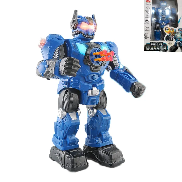 Mech Warrior R/C Police Robot Shooter - Blue Color, Robot Good Quality ...