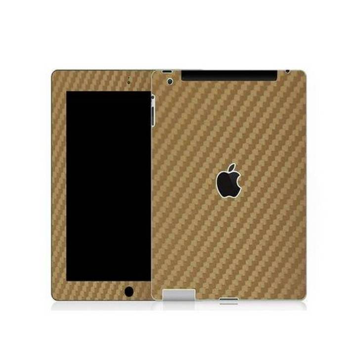 IPAD 2nd Gen Gold Carbon Fiber Texture Skin | Daraz.pk