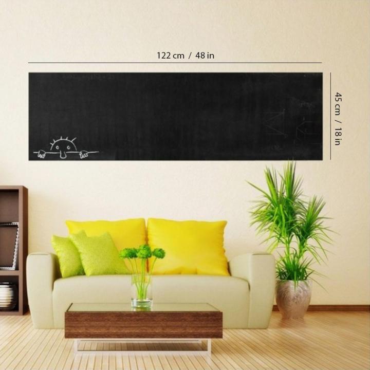 [ PACK OF 2 ] Chalkboard for Kids, Blackboard Sticker for Wall, Black ...