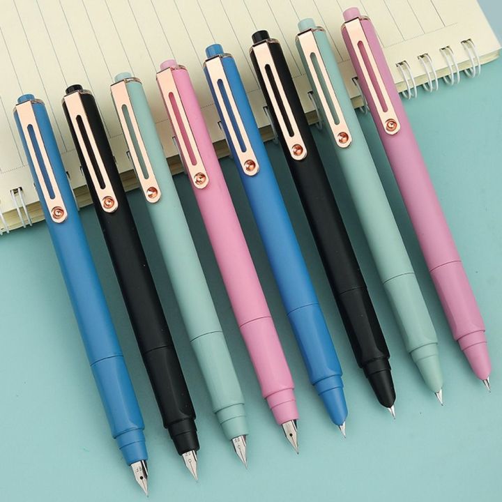 Classic Retractable Press Type Fountain Pen Color Pen Body Calligraphy ...