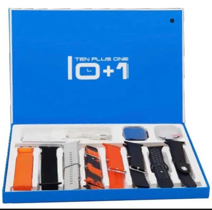 TK90 10+1 Bluetooth Smartwatch | 10 strap Smart watch. Big and bright ...