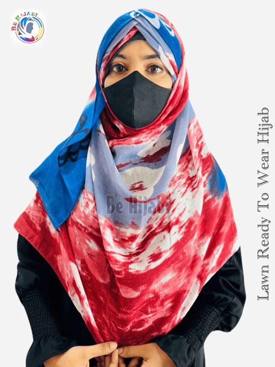 Lawn Ready to Wear Hijab with Naqab | Daraz.pk