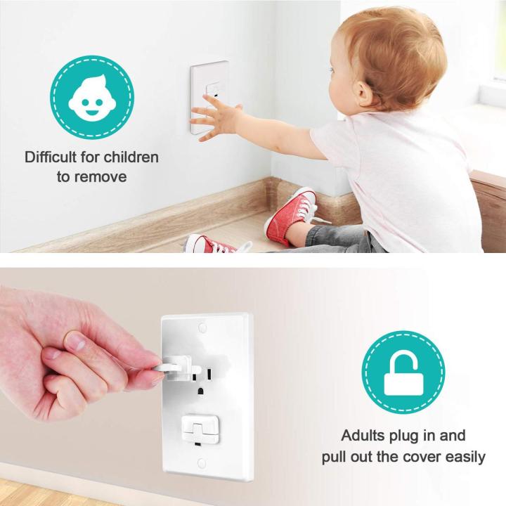 Pack of 10 - Plastic Socket Cover 2 and 3 Hole Child Electrical Safety ...