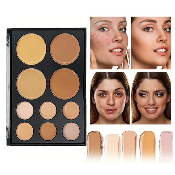 10 Colors Contour Palette Contour Highlighter Palette Color Correcting ...