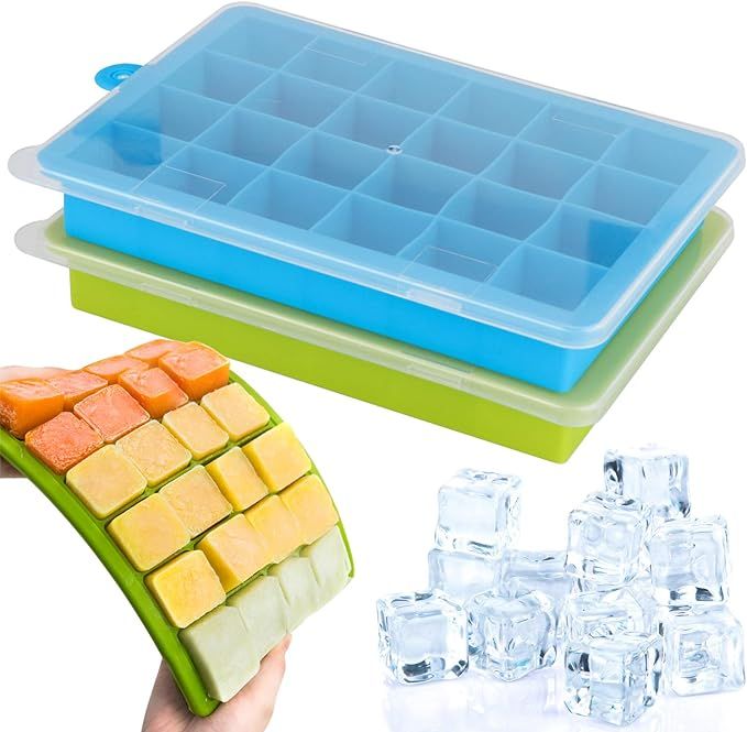 Silicone Ice Tray 24 Grids Ice Cube Maker Drink Tray Cube Chocolate ...