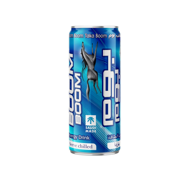 Boom Boom Energy Drink - Made in Saudi | Imported | 250 ml Can | Daraz.pk