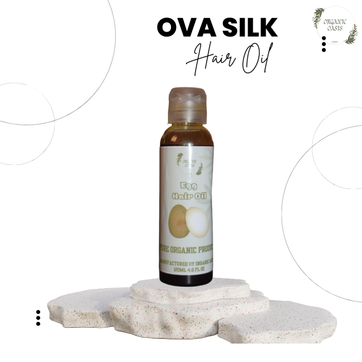 Ova Silk Hair Oil – Nourishing Hair Oil with Egg Oil for Stronger, Shinier, and Healthier Hair ...