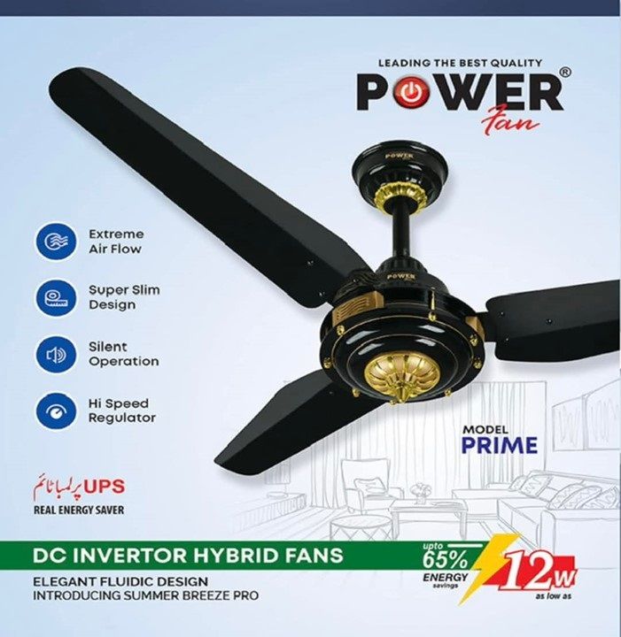 AC/DC Ceiling fan, DC inverter ceiling fan, hybrid ceiling fan Power ...