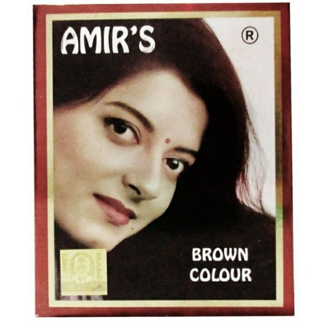 Amir Henna Dark brown Color Box - 6 Pouches | Daraz.pk