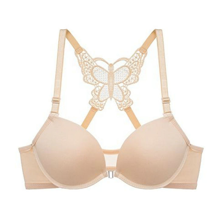 Front Open Butterfly Women Bra Style Push Up Light Padded Bras For ...