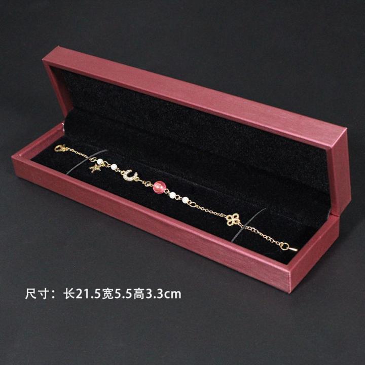 High-end Jewelry Box PU Brushed Leather Simple Wedding Ring Box ...