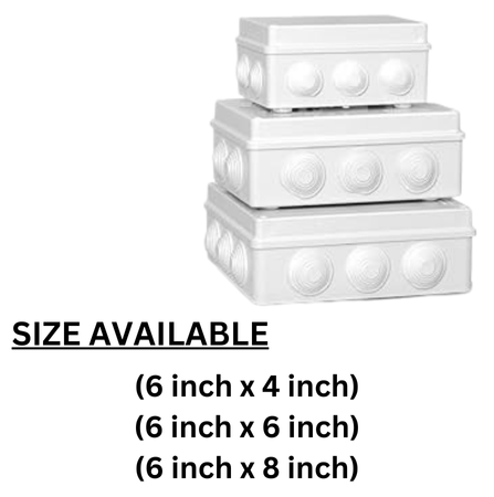 Waterproof Junction Box for CCTV Supply (6x4) inch, (6x6)inch, (6x8 ...