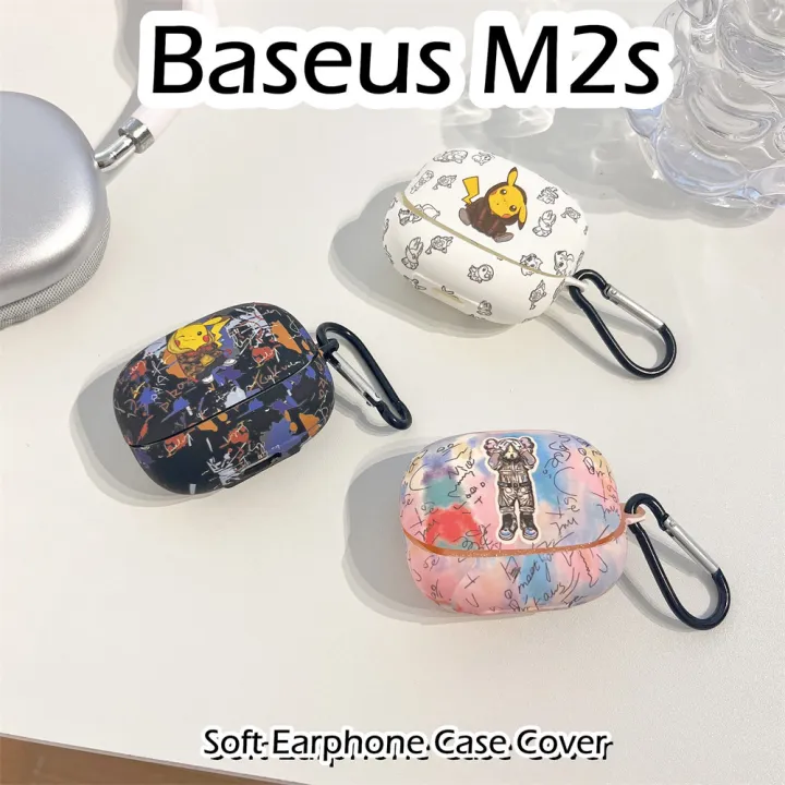 Original For Baseus M2s Creative Cartoons Silicone Earphone Case Cover ...
