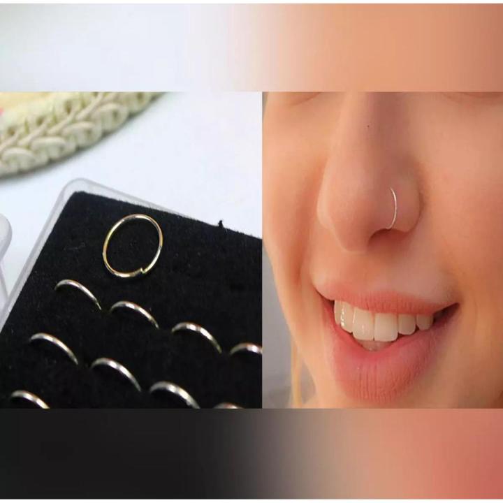 Elegant stylish thin nose rings for girls. | Daraz.pk