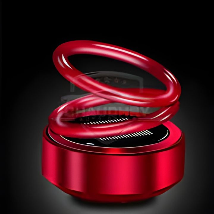 Car Dashboard Ring Decoration Red | Solar Power Autorotation | without ...