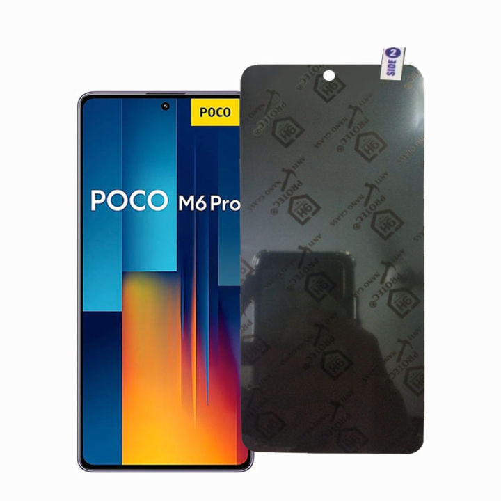 Xiaomi Poco M6 Pro Tempered Glass Screen Protector (No Black Border ...