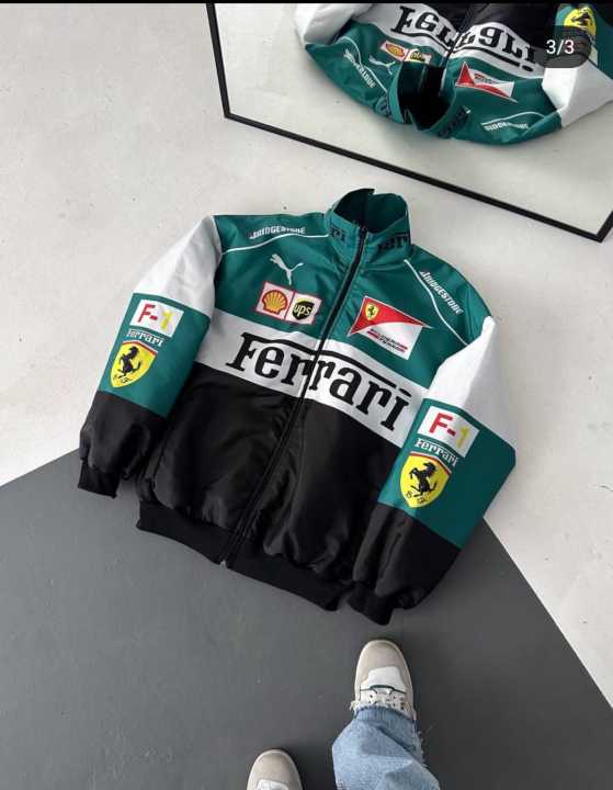 GREEN FERRARI JACKET HIGH QUALITY | Daraz.pk