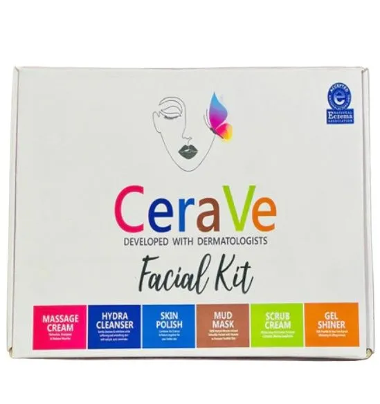 CeraVe Premium Facial Kit - Complete Skincare Set with Massage Cream ...