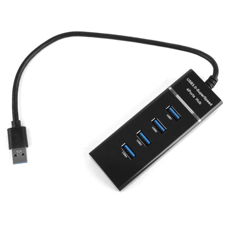 High Speed HUB 4 Port USB 3.0 Multi Splitter Expansion for Desktop PC ...