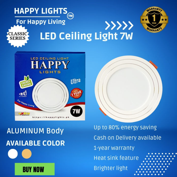 7W Downlight LED Ultra Series - Best LED Downlight in Pakistan - Happy ...