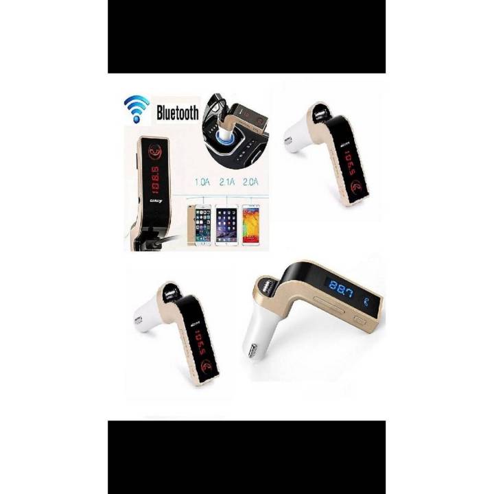 CAR G7 - Bluetooth Car Modulator - Golden | Daraz.pk