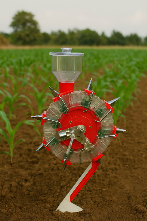 ASPL Manual Wheel Maize Planter | Corn, Peanut, Bean Seed Sowing Machine | Hand Push Seeder ...