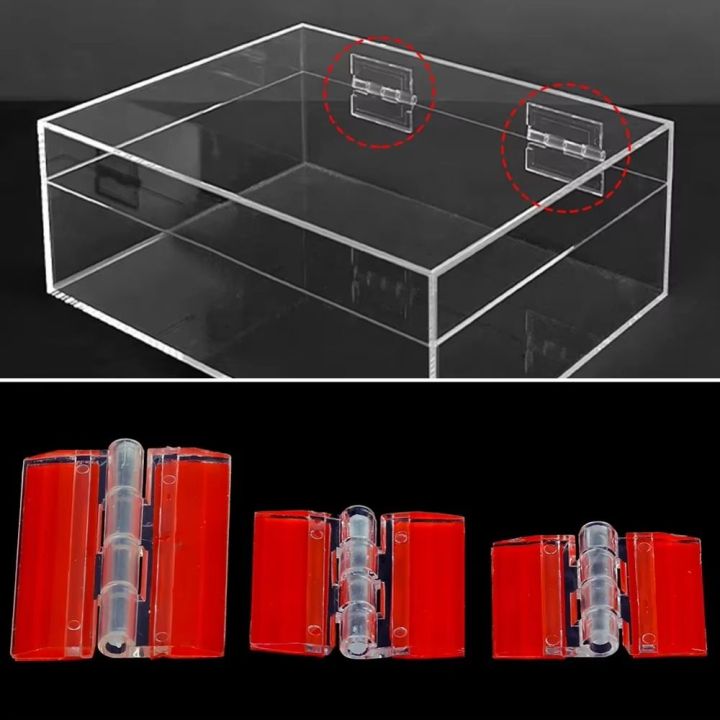 Durable Self-Adhesive Folding Hinge Transparent Acrylic Door Hinges DIY ...