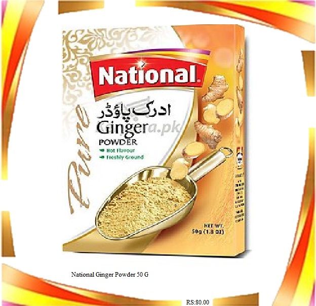Ginger Powder 50 Gram National | Adrak paste 50 Gram | safof adrak ...